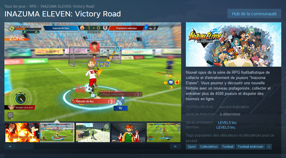 Inazuma Frontier – Toute l'actualité Inazuma Eleven en France